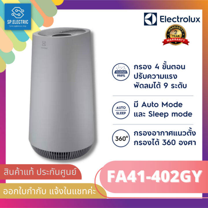 โปรโมชั่น พร้อมส่ง ELECTROLUX เครื่องฟอกอากาศ (40-53 ตร.ม., สีเทา) รุ่น ...