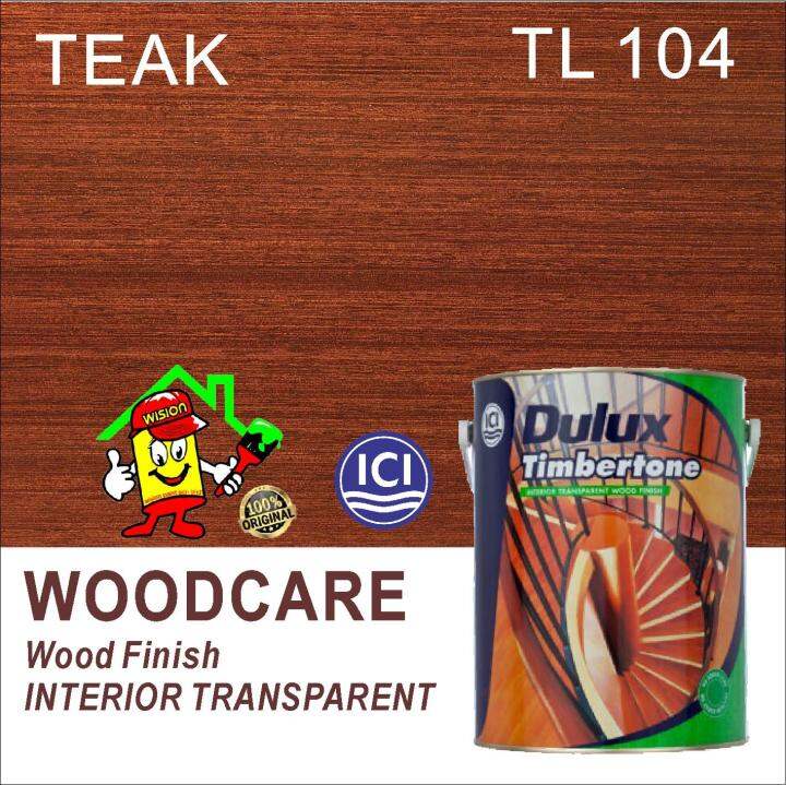 TL104 TEAK ( 5L ) DULUX TIMBERTONE INTERIOR TRANSPARENT WOOD FINISH ...