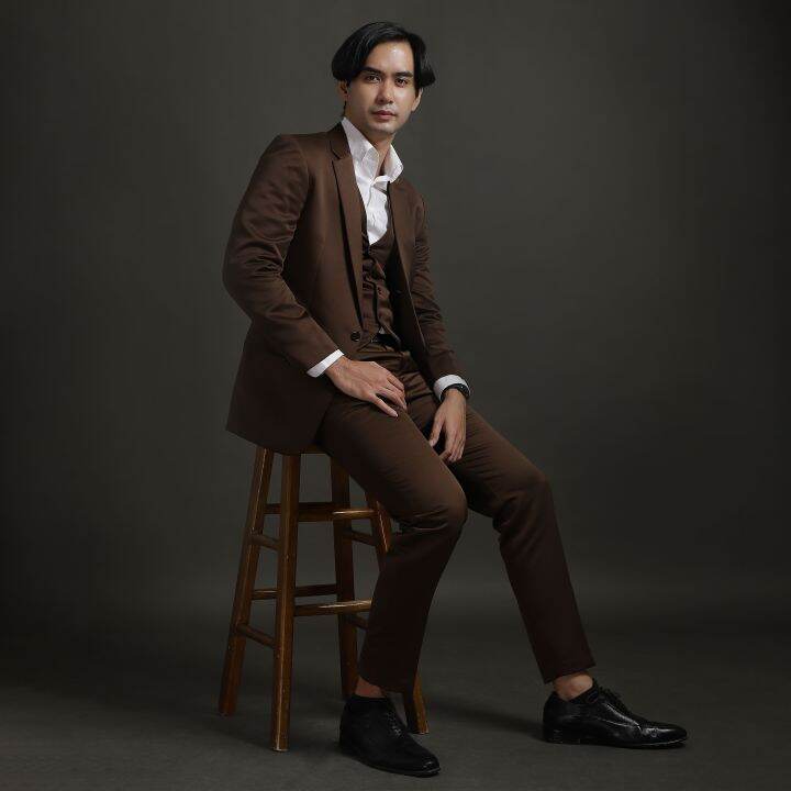 Setelan Jas Celana & Rompi Coklat - PEAKY PREMIUM SERIES - GOLDY OUTFIT ...