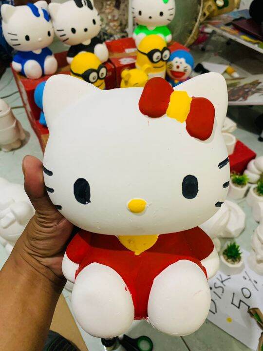 hello kitty Celengan Gypsum merah | Lazada Indonesia