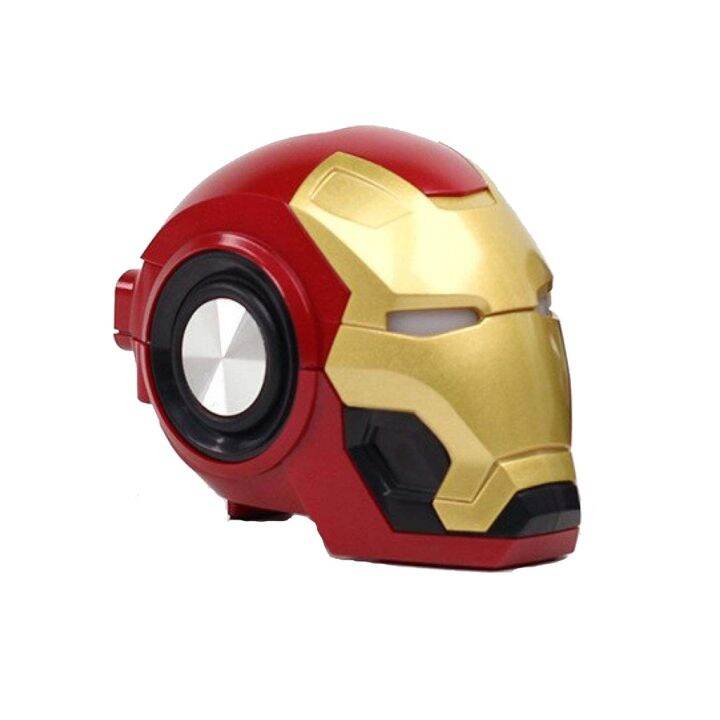 Iron Man Mini Wireless Bluetooth Rechargeable Audio Spiker Speaker Bass ...