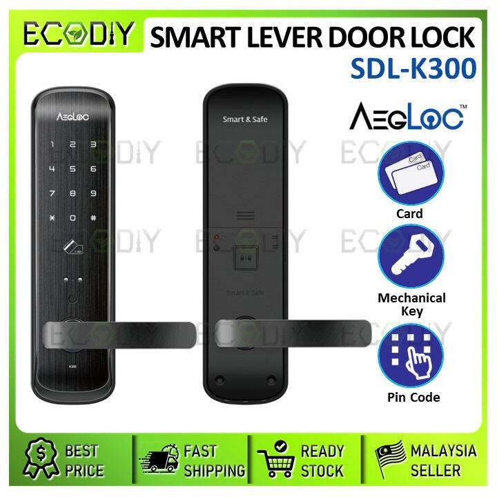 ECODIY🇲🇾AEGLOC Digital Door Lock SDL-K300 / AEG K300 / Smart Door Lock / Smart Digital Door Lock ...