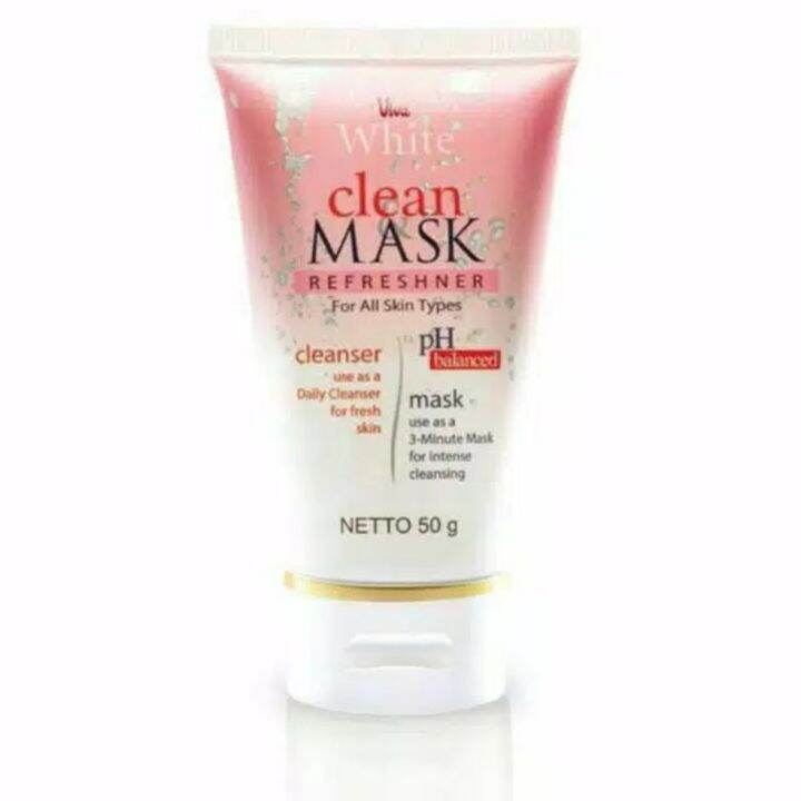 VIVA WHITE CLEAN & MASK REFRESHNER FOR ALL SKIN TYPES (50gr) VIVA ...