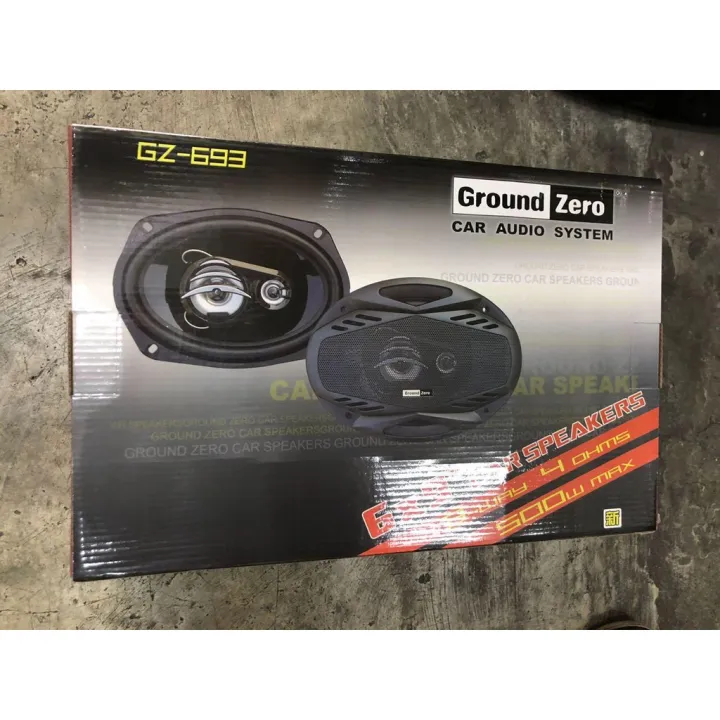 Ground Zero 6x9 Oval Car Speakers 500W 3Way GZ-693 | Lazada PH