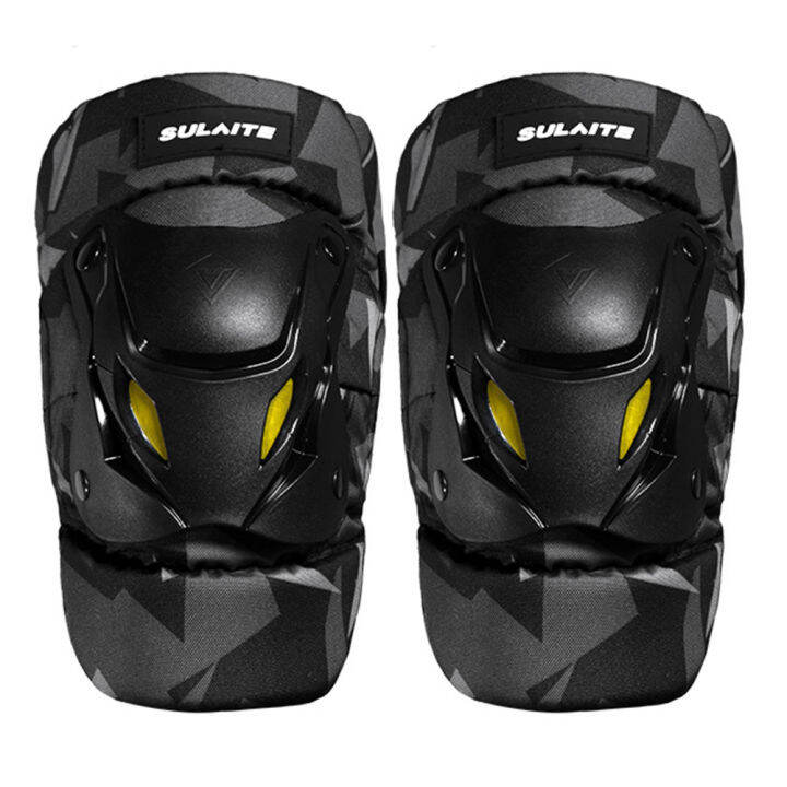SULAITE ฤดูหนาวรถจักรยานยนต์ข้อศอกเข่า Coldproof แผ่นรองเข่าที่อบอุ่น ...