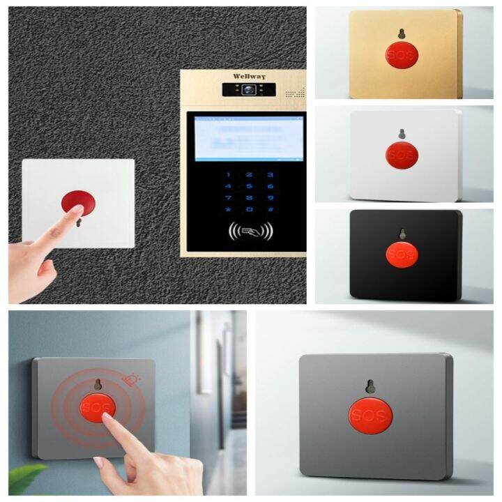 KJ57K Sound Alarm System One Button Alarm Sensor Fire Alarm Panel Call ...