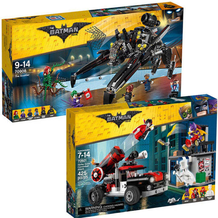 Lego Batman movie Harlequin Cannonball Attack Fast Walking Bat Robot ...