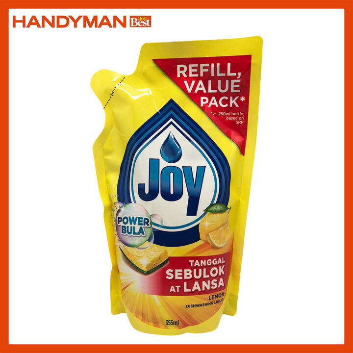 Joy Dishwashing Liquid Refill Lemon, 355ml | Lazada PH