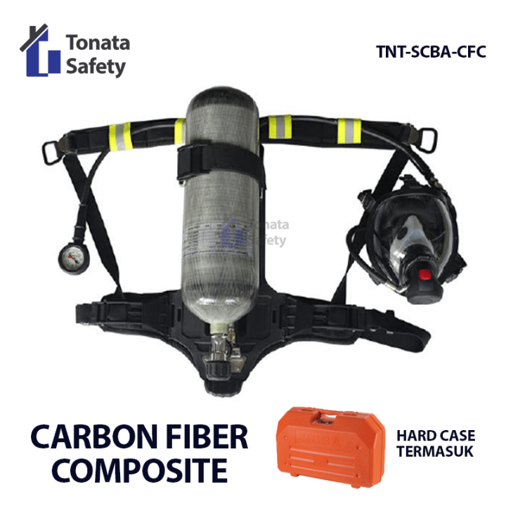 SCBA Breathing Apparatus 6.8L Tonata / Carbon Fiber Composite 6.8 Ltr ...