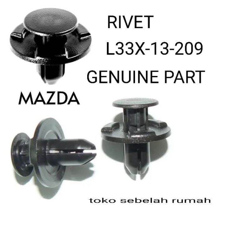L33X-13-209 Klip clip liner fender mazda 2.3.5 dan6 CX5 CX7 dan CX9 ...