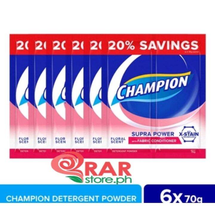 CHAMPION POWDER FLORAL SCENT 70 GRAMS BUNDLE OF 6 | Lazada PH