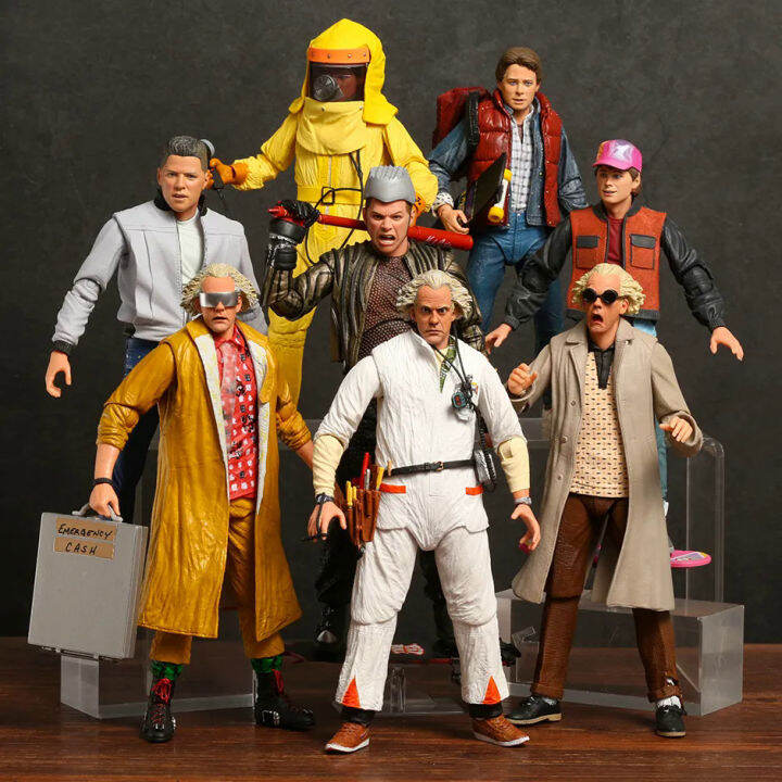 NECA Back to the Future 2 Ultimate Marty McFly Doc Brown Biff Tannen 7 ...