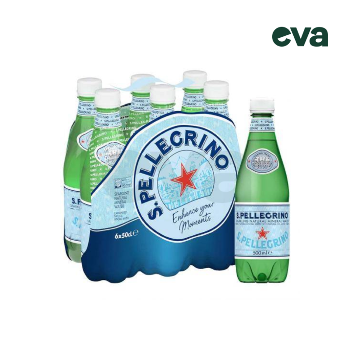 (EU MADE) SAN PELLEGRINO SPARKLING WATER (PET) 500ML X 6 | Lazada