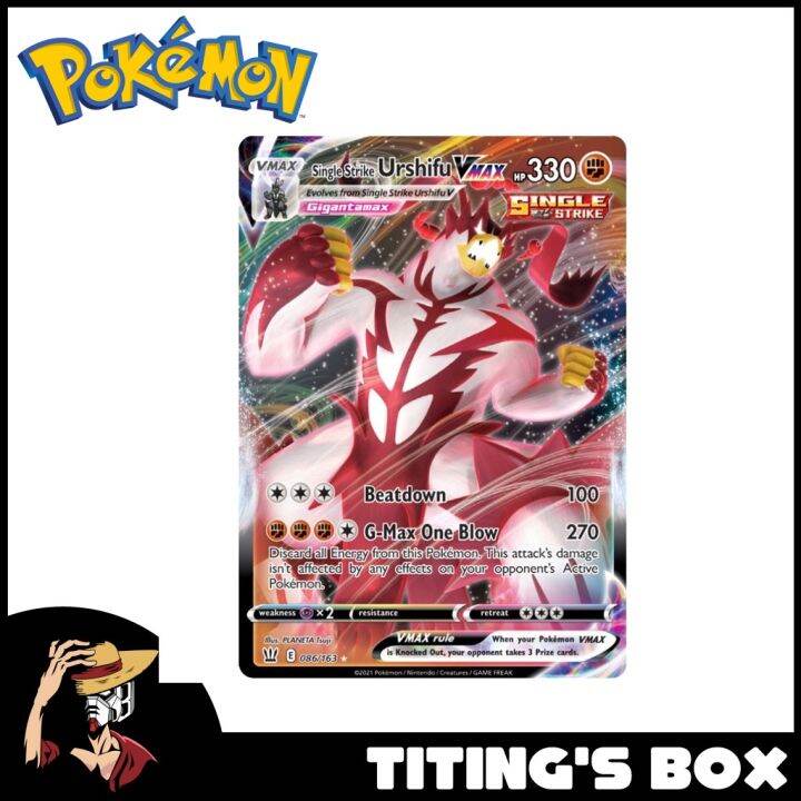 [EN] Pokemon TCG Single Strike Urshifu Vmax 086/163 - Battle Styles ...