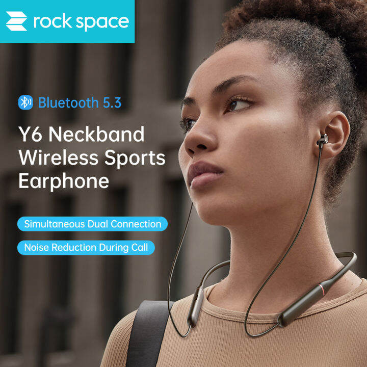 Rock Space Y6 Neckband Wireless Sports Earphones Bluetooth 5.3 ...