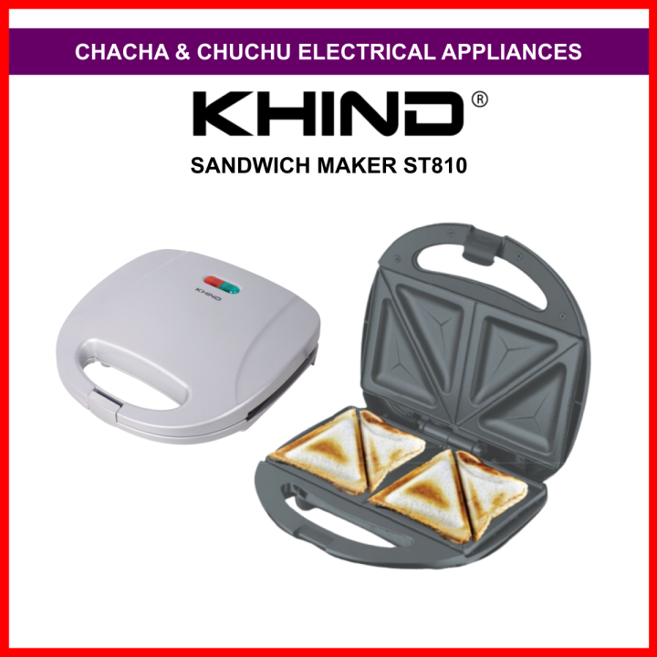 KHIND ST810 SANDWICH TOASTER | Lazada