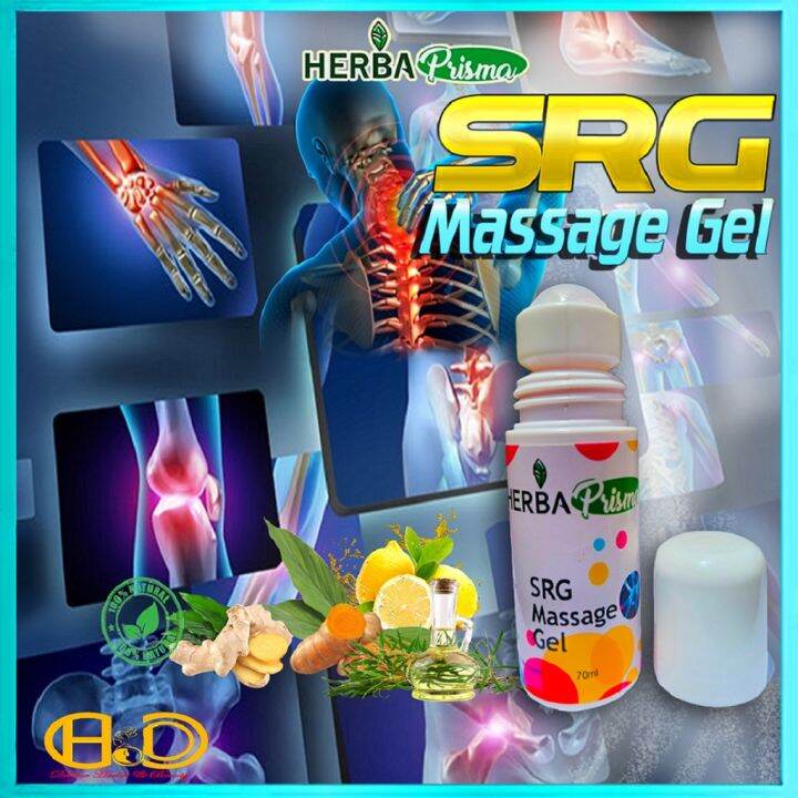 Herba Prisma SRG Massage Gel Saraf Relieve Gel, minyak kayu putih ...