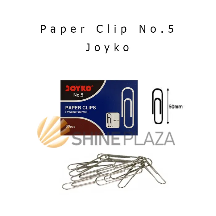 Trigonal Clip Jumbo Joyko No.5 - Paper Clip Joyko No 5 - Klip Kertas ...