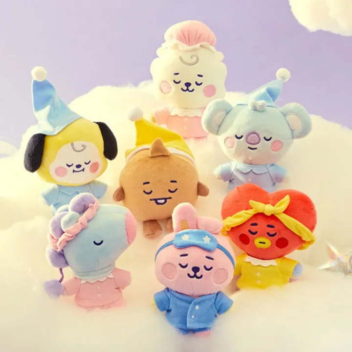 KPOP BTS BT21 Seated Doll 20cm Baby Plush Toy TATA COOKY CHIMMY KOYA SHOOKY MANG RJ | Lazada PH