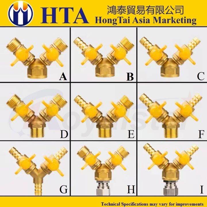 Three-Way Gas Valve Y Type | Lazada PH