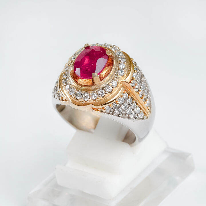 Permata Natural Ruby Cutting Afr 24.2 (warna merahnya tajam) | Lazada ...