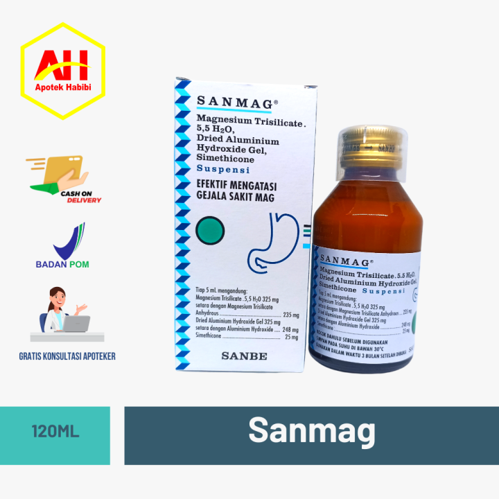 Sanmag S A N M A G Sanmagh San maag San Maagh Sanmah sirup 120ml 120 ml ...