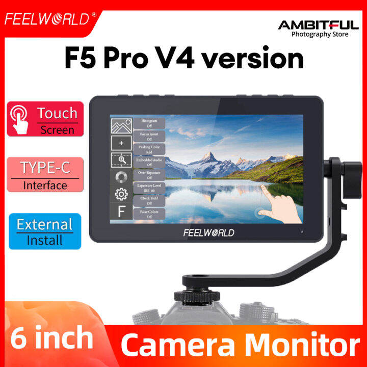 FEELWORLD F5 Pro V4 6 Inch Touch Screen 3D LUT DSLR Camera Field ...