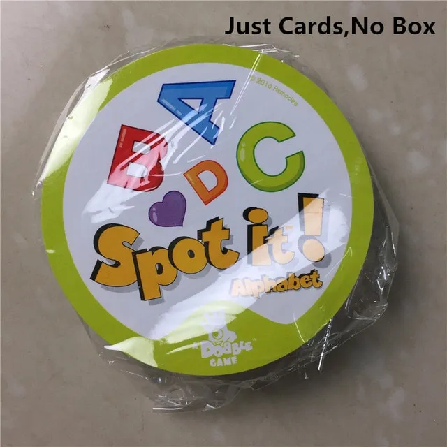 Dobble Spot It Card Game Toy Iron Box 55 Cards Hermione Sport Go ...