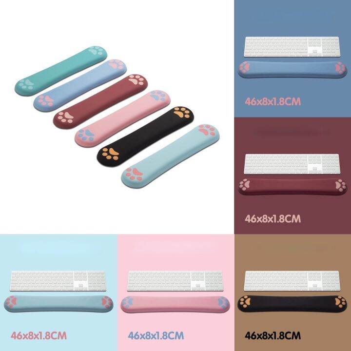 Wrist Rest Pad Soft Rubber Wrist Rest + Silica Gel Anti-Slip Pad Cute ...