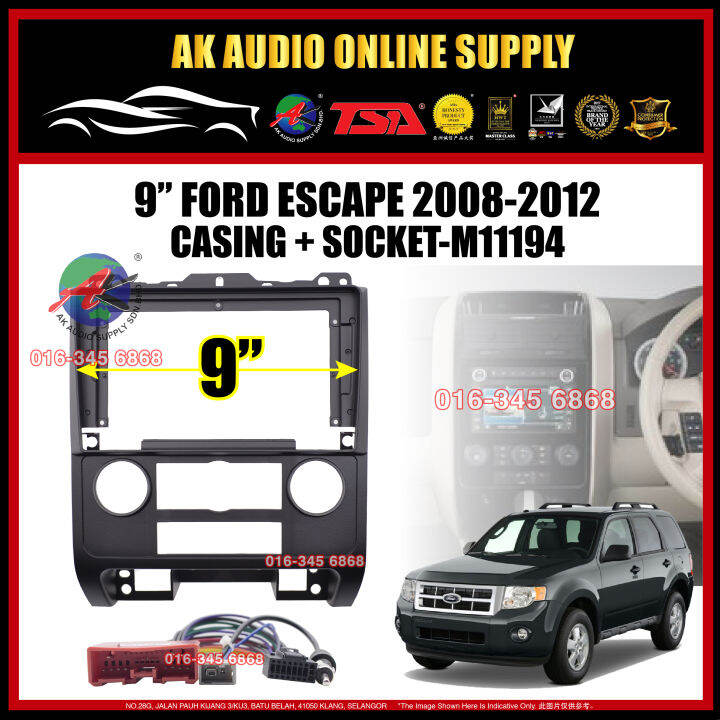 Ford Escape 2008 - 2012 Android 9” inch Casing + Socket - M11194 | Lazada