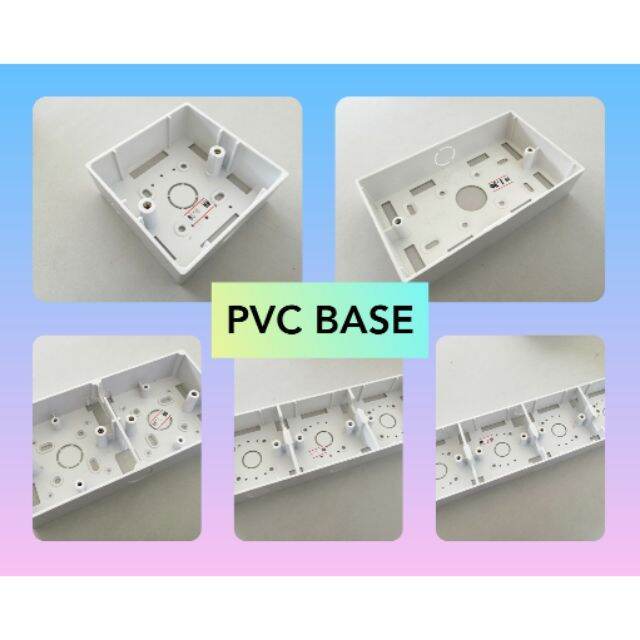 PVC Electrical Surface Base 3X3/ 3X6/ 3X7/ 3X10/ 3X13 Wiring | Lazada