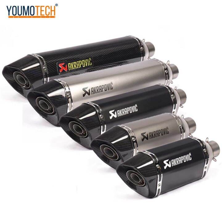 470mm/570mm Length Motorcycle Exhaust Muffler Pipe Motorbike Motocross ...