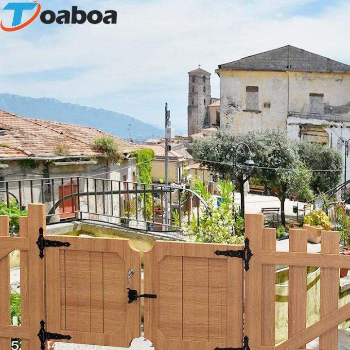 Self-Locking Gate Latch Carbon Steel Post Mounted Fence Gate Latch ...