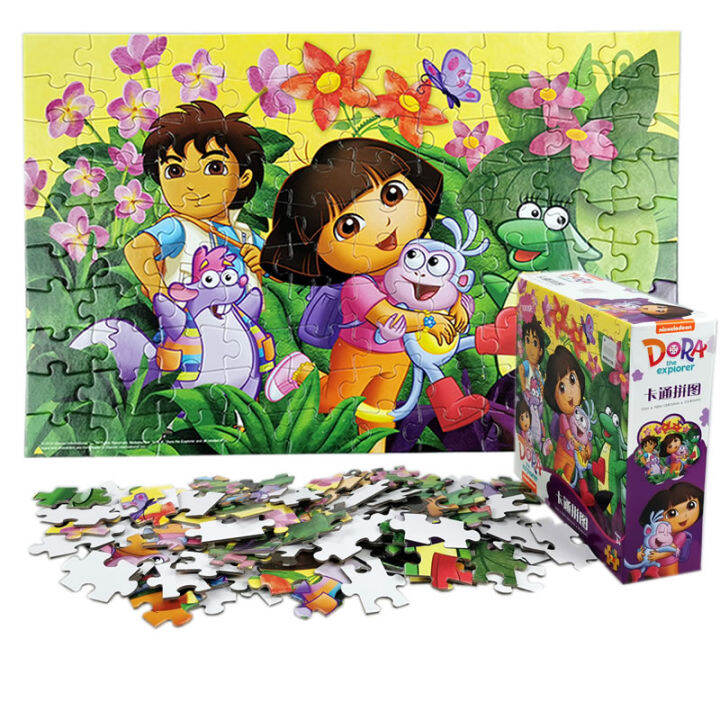 Disney Dora 100ชิ้นตัวต่อจิ๊กซอว์กระดาษของเล่นเพื่อการศึกษาสำหรับเด็ก ...