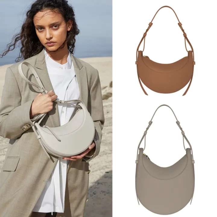 Polene Curved Moon Saddle Half Moon Bag rance Special-Interest Design ...