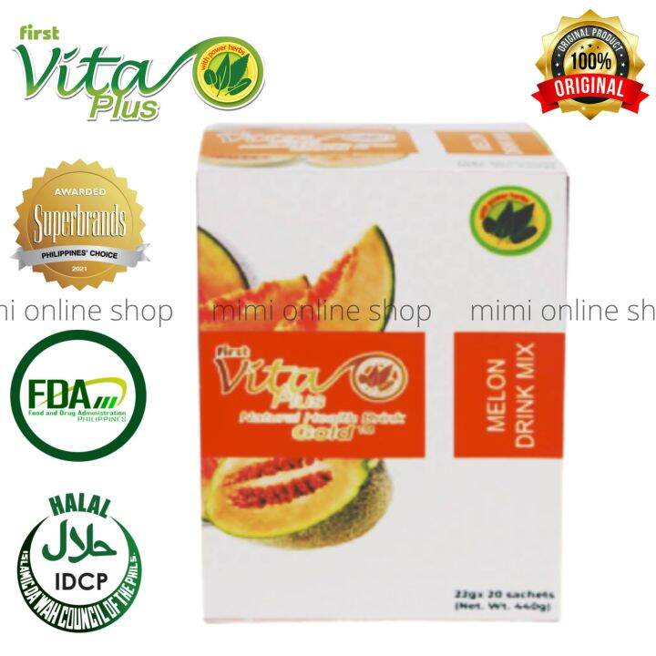 100% AUTHENTIC FIRST VITA PLUS NATURAL HEALTH DRINK GOLD (NEW PACKAGING) | Lazada PH
