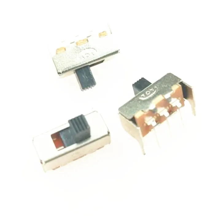20pcs SS12F23 Toggle switch horizontal SS-12F23 4MM five-foot toggle switch 1P2T SPDT Miniature ...