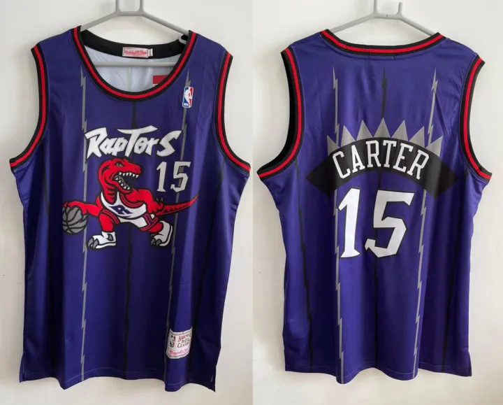 Original Nba Heat Pressed Mens Purple Toronto Raptors 15 Vince Carter