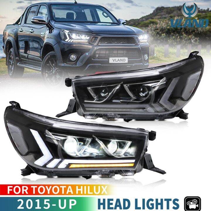 Vland Headlights for Toyota Hilux Revo Conquest VIGO 2015 - 2020 Rocco ...