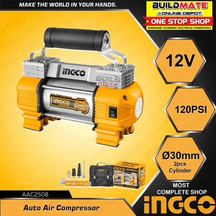 INGCO Auto Air Compressor AAC2508 BUILDMATE IPT | Lazada PH