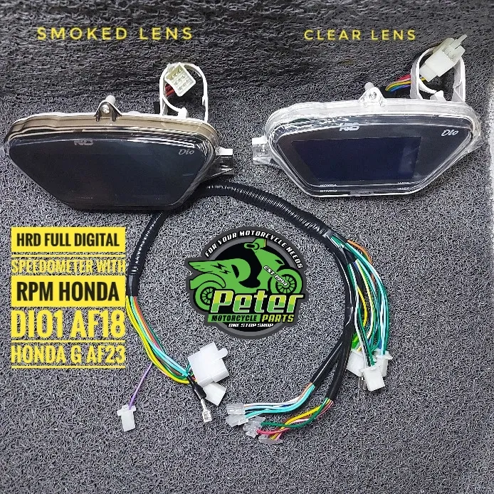 HRD FULL DIGITAL SPEEDOMETER WITH RPM FOR HONDA DIO 1 AF18 AND HONDA G ...