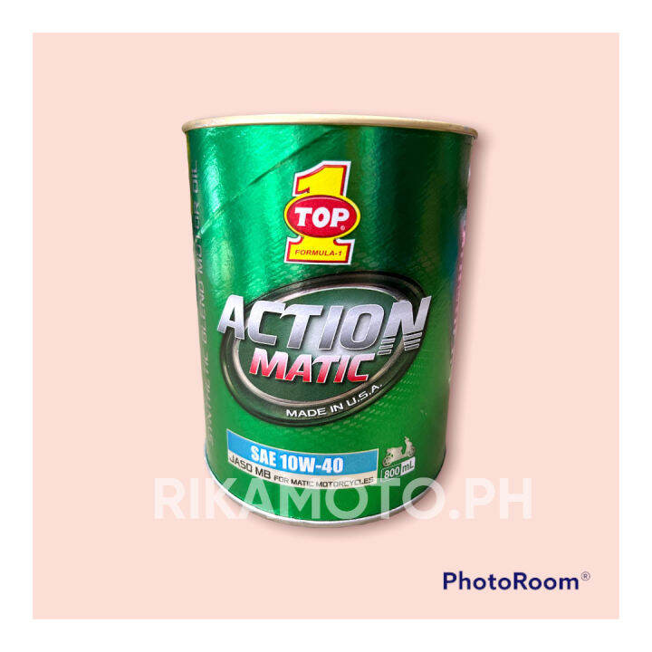TOP 1 ACTION MATIC 10W-40 MOTORCYCLE OIL 800ML | Lazada PH