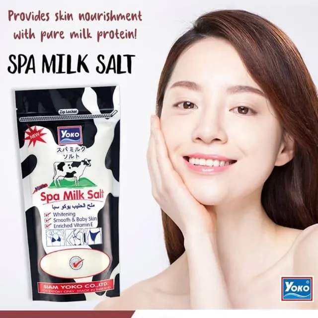 YOKO MILK SPA SALT 300 grams/WHITENING/MOISTURIZING/ANTI WRINGKLE ...