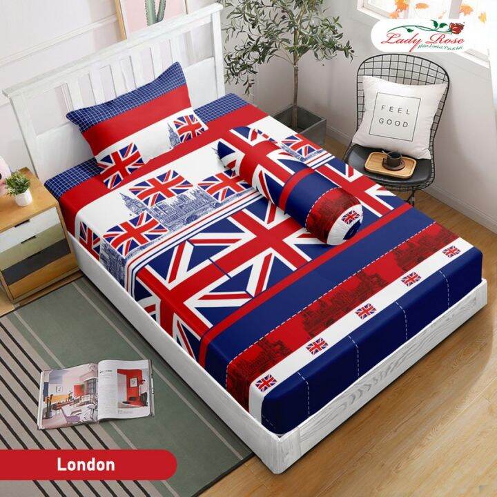 SPREI MOTIF BENDERA LONDON UKURAN 180X200 KASUR NO 1 KUALITAS SAMA ...