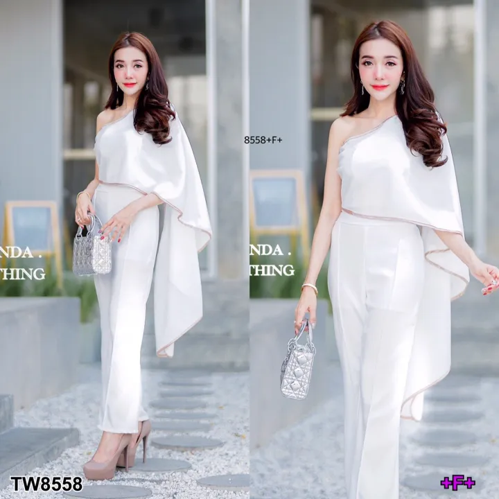 J8558 Set 2 ชิ้น เสื้อสไบ+กางเกงขายาว | Lazada.co.th
