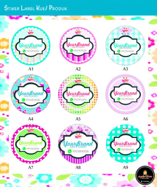Sticker/ Stiker Label Kue atau Produk untuk Usaha (900 PCS) | Lazada ...