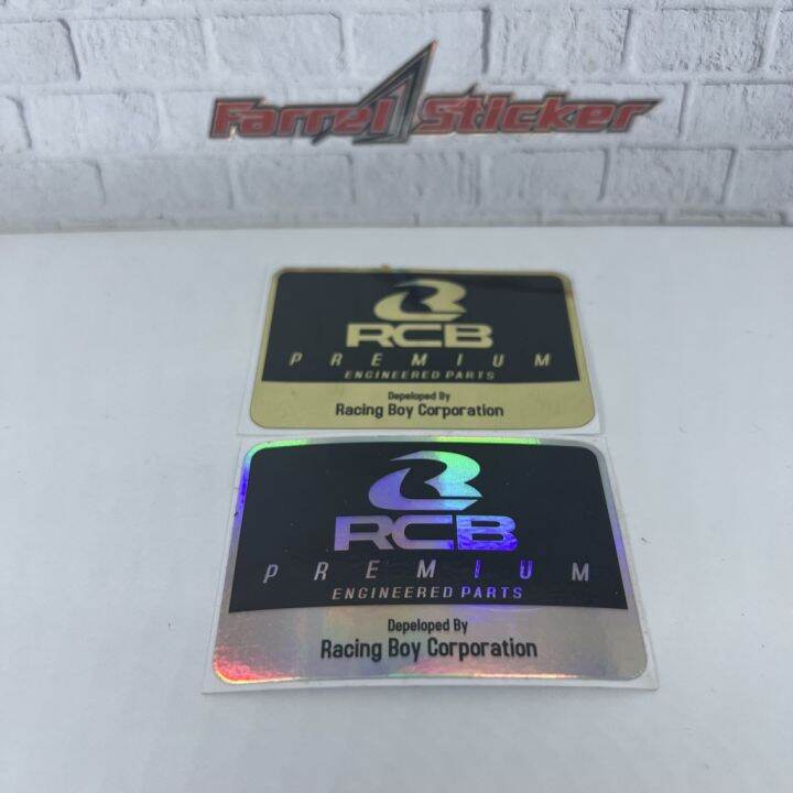 stiker Racing Boy sticker RCB GOLD premium | Lazada Indonesia