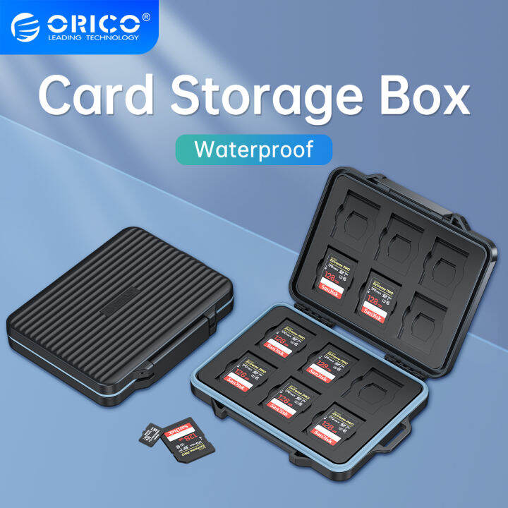 SD Card Case ORICO Memory Card Case Waterproof SD/TF Holder Anti-static ...