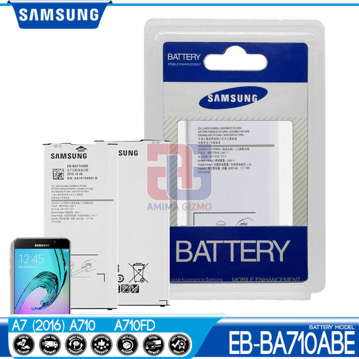 Samsung Galaxy A7 2016 Battery Original Quality and Capacity Model EB-BA710ABE fit for A710 ...