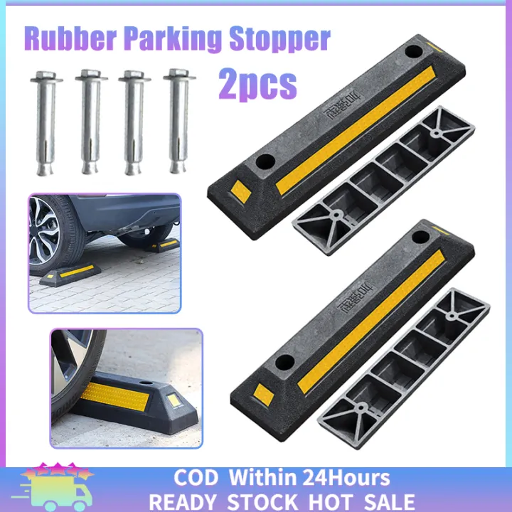 [Fast Delivery] Car Rubber Parking Stopper Heavy Duty Rubber Parking ...